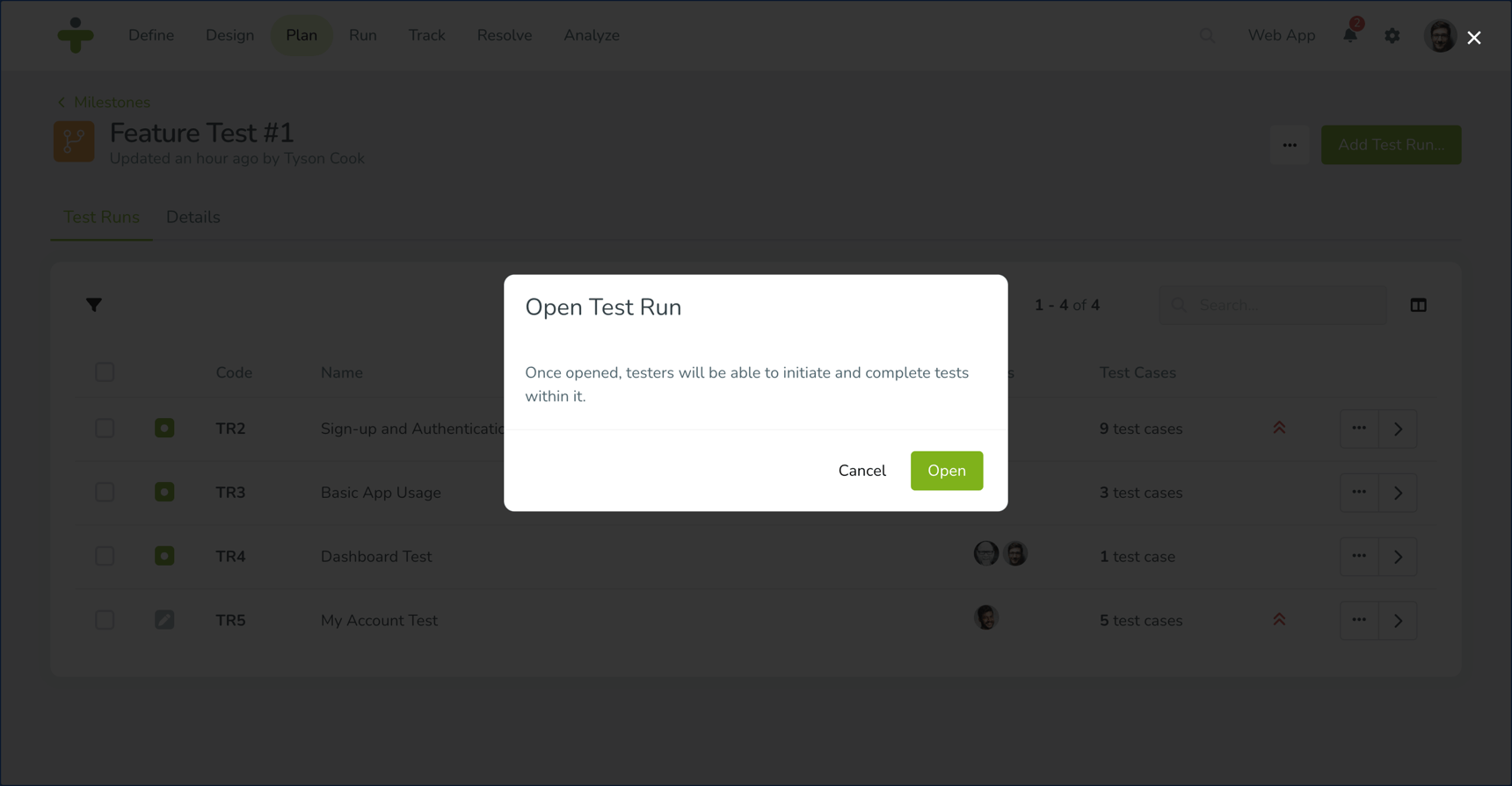 How to Use Test Runs